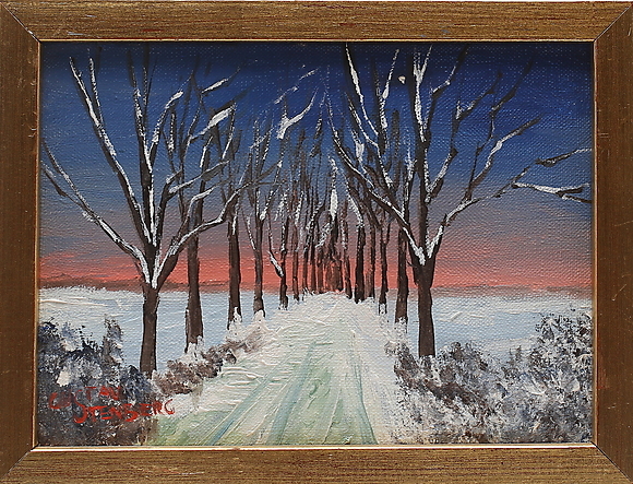 GUSTAV STENBERG. Landscape motifs, 4 pieces, oil on canvas, signed. Art ...