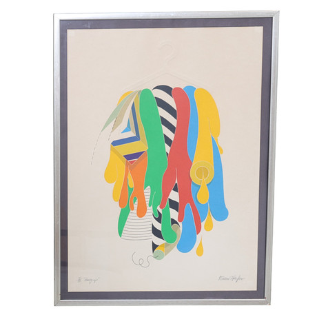 WERNER PFEIFFER. Lithograph in colours, Hang up”, 75/80, signed. Art ...