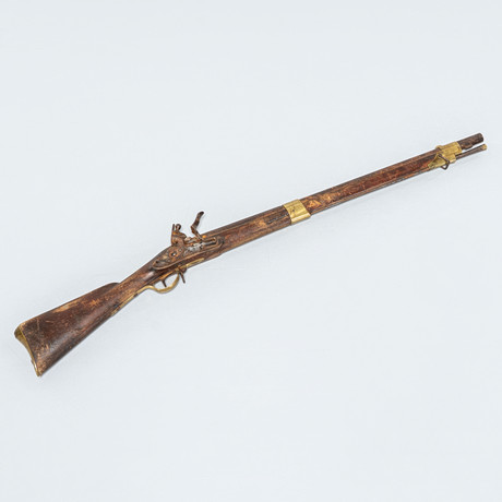 A FLINTLOCK RIFLE, M/1815, Sweden, first half of the 19th century ...