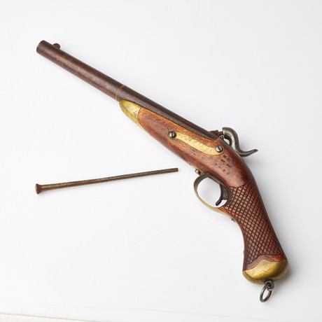 IMPACT LOCK GUN. M/1850, Huskvarna, factor number 1856, no 305. Weapons ...