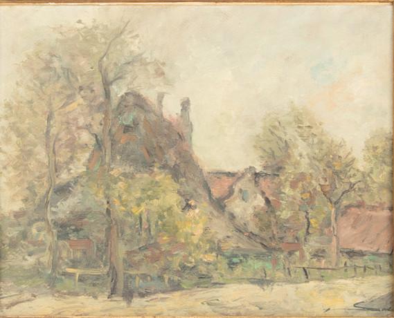 PHILIPP KARL SEITZ (1901-1982). farmhouses. Art - Paintings - Auctionet