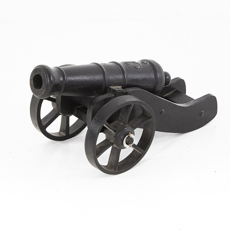 SALUTKANON, a cast iron cannon and lavett, Stafsjö Bruk, 20th century ...