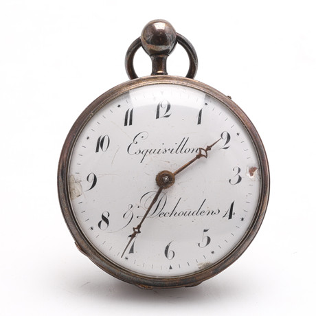 ESQUIVILLON & DE CHOUDENS, a pocket watch, Avance Retard, silver and ...