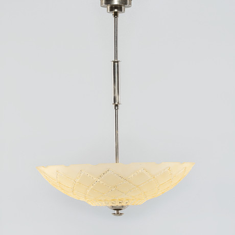TAKPENDEL, art déco, Sverige, möjligen Orrefors, 1940-tal. Belysning ...