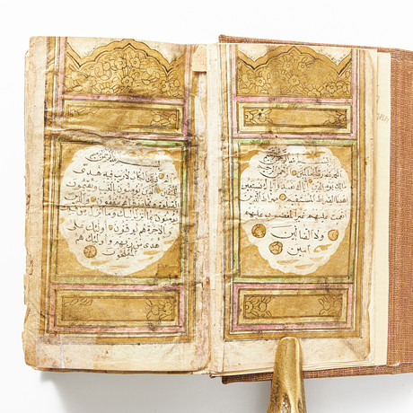 HANDWRITTEN KORAN, PROBABLY EARLY 19TH CENTURY, LATER ORB. Books, Maps ...