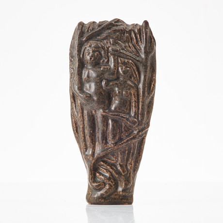 ÅKE HOLM. Sculpture, Adam and Eve in the Tree, Höganäs 1950s/60s ...