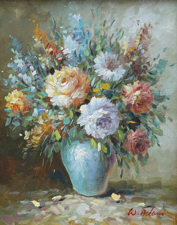 WALTER ADAMS. oil on canvas, still life, signed W Adam. Art - Paintings ...