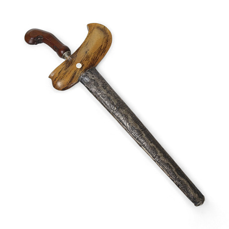 A dagger, Kris, Java, Indonesia, wood and steel, 19th century, silver ...