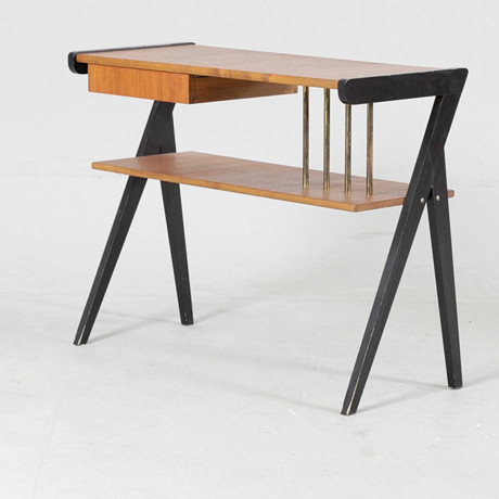 TELEPHONE TABLE, teak and blackened wood, 1950/60s. Furniture - Tables ...