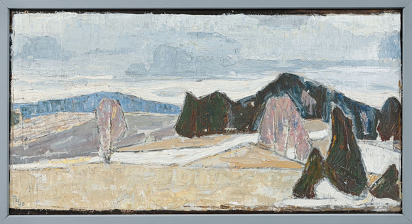 BIRGER HALLING. “Martian winters” oil on canvas, signed. Art ...