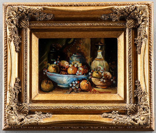 UNIDENTIFIED ARTIST oil on panel, signed A Bruni. Art - Paintings ...