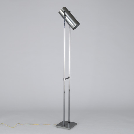 JO HAMMERBORG. Golvlampa ”Trombone II” i aluminium och förkromat stål ...
