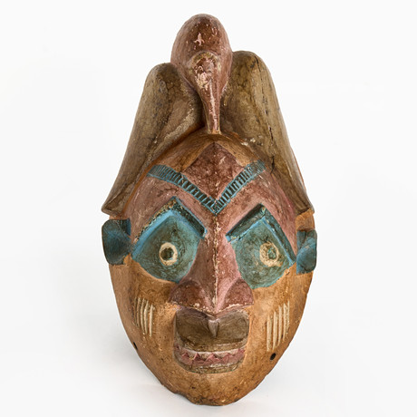 AN AFRICAN MASK, Yourba, West Africa, second half of the 20th century ...
