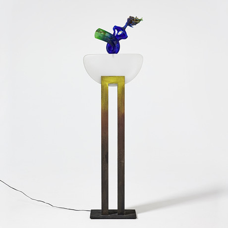 KJELL ENGMAN. Sculpture, Kosta, moulded glass mass, polychrome ...