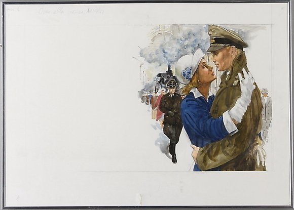 ATTRIBUTED TO GERD MILLER. illustration, mixed media. Art - Paintings ...