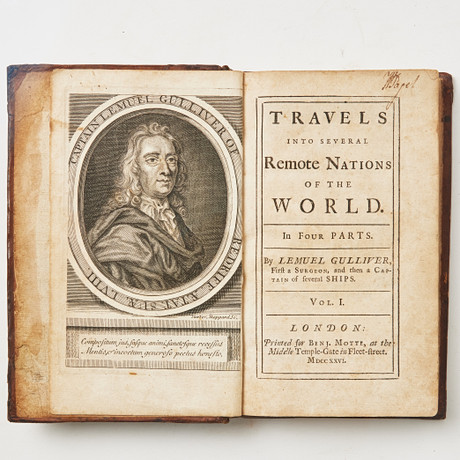 SWIFT'S GULLIVER'S TRAVELS, LONDON 1726, 2 VOLUMES, FIRST EDITION ...