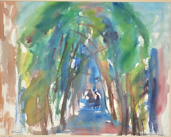 HARALD SANDBERG. Gouache. Konst - Måleri - Auctionet