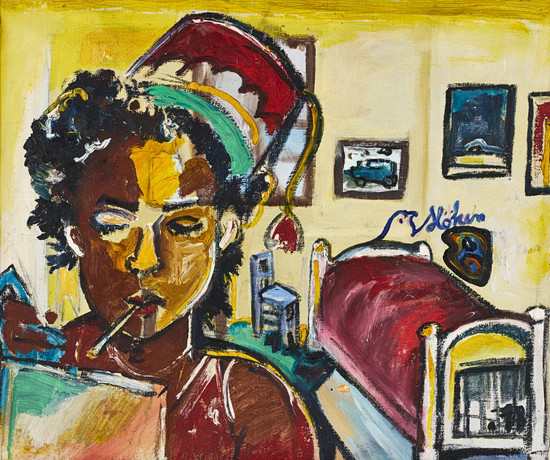 SVEN-ARNE “THE HAWK” HÖKENSTRÖM (Stockholm, 1947-2025). “BiBi paints ...