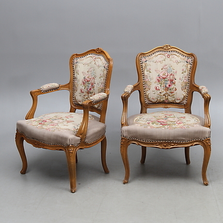 SILLAS CON ESTRUCTURA, 2 piezas, estilo rococó, Lani, década de 1900 ...