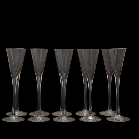NILS LANDBERG. 10 SNAPSGLAS, ORREFORS. Glas - Bruksglas - Auctionet