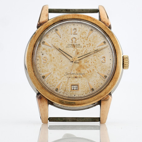 OMEGA, Seamaster Calendar, gold on steel, automatic assignment (hammer ...