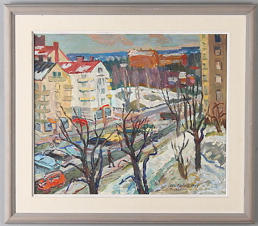 JOHN CARLSSON. Tulegatan, oil on Board, signed and dated 1967. Art ...