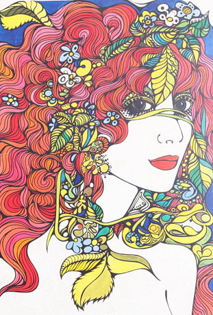 GUNILLA RUDLING. Poster, Kvinna med rött hår, Malifax, 1967. Konst ...