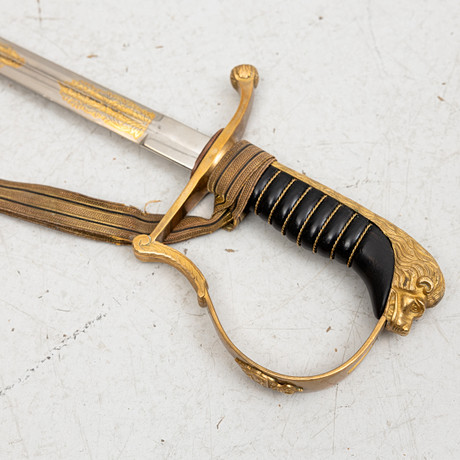 VÄRJA, Schweden, m/1899, Infanterieoffizier, mit Stahlwanne und ...