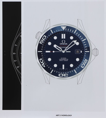 ART OF HOROLOGY. 2 prints, Omega. Art - Engravings & Prints - Auctionet