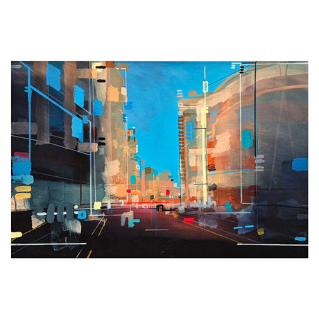 CHRIS FARRELL (B. 1971). CITYSCAPE. Art - Paintings - Auctionet