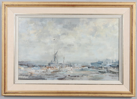 JOHN REGINALD BURMAN (B. 1936). PIN MILL. Art - Paintings - Auctionet