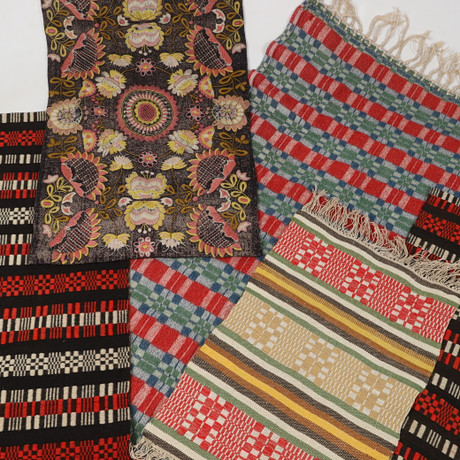 DUKAR M. M., 5 stycken, ull, 1800/1900-tal. Allmoge - Övrigt - Auctionet