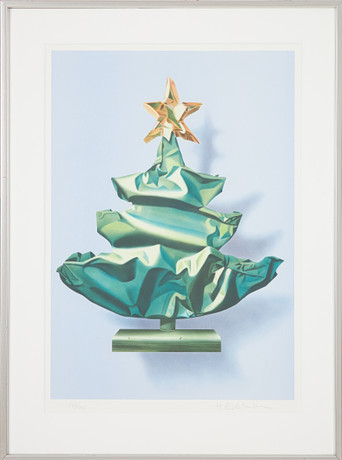 YRJÖ EDELMANN. Christmas tree, lithograph in colours, signed Y Edelmann ...