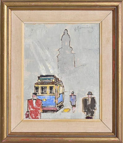 WILHELM HENNING. Olja på duk. Konst - Måleri - Auctionet