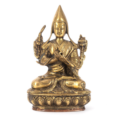 Founder of the Gelug School of Tibetan Buddhism Tsongkhapa, Tibet, 1st ...