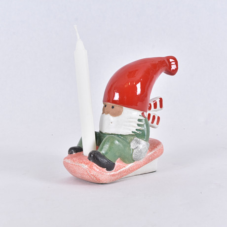 LISA LARSON. tomte på kälke glaserat stengods. Keramik & Porslin ...