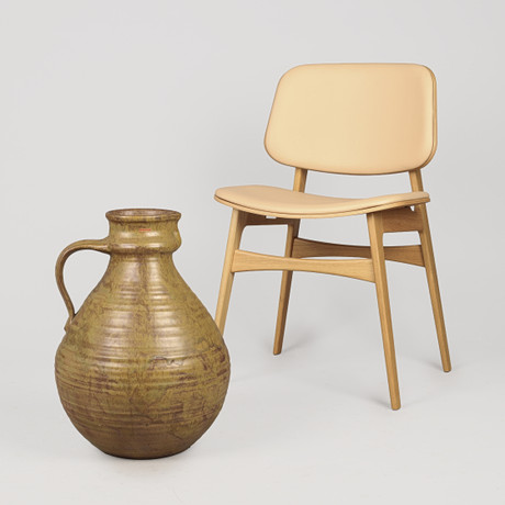 HUGE, hand-turned jug of glazed stoneware, German studio pottery ...