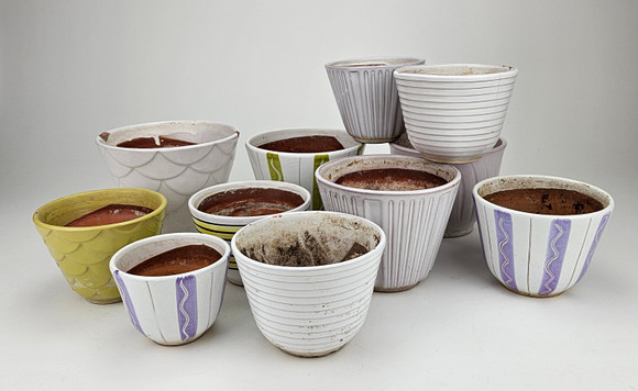 A set of 11 ceramic outer liners, including Ekeby. Ceramics & Porcelain ...