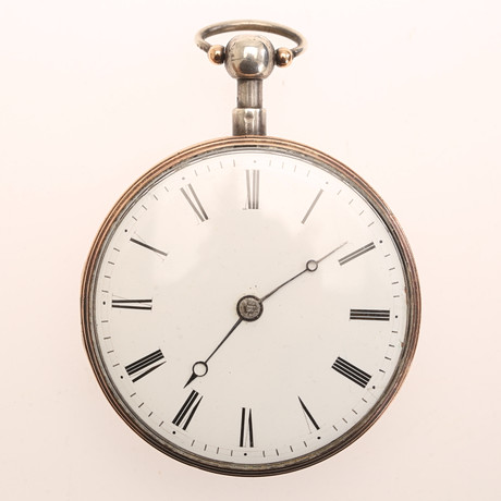 A silver and 18k gold pocket watch, Julien Le Roy, France 18th century ...