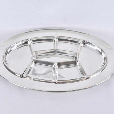 SERVING DISH WITH 7 COMPARTMENTS, metal, Gense, stamped SAL. (Svenska ...