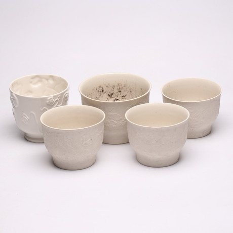 A set of 5 outer liners, including Rörstrand. Ceramics & Porcelain ...