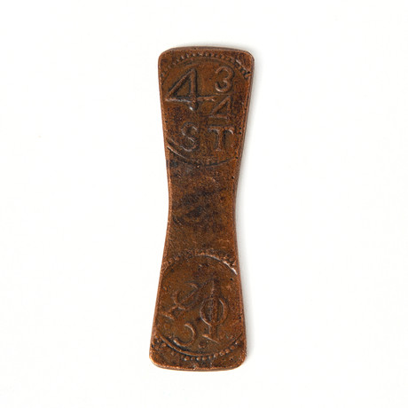 A Ceylon copper coin, 4 3/4, from the Netherlands East India Company ...