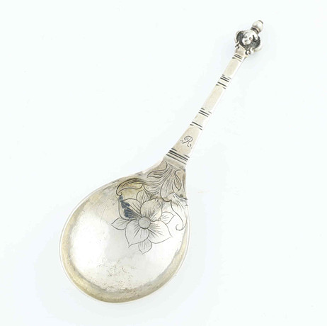 BRÄNNVINSSKED, silver, Otto Henrik Sjöberg, Falun, 1757. Silver ...