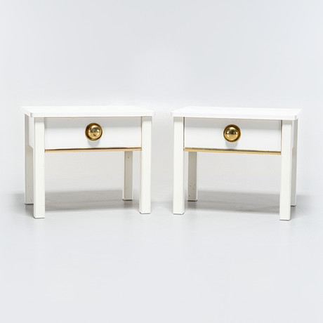 BEDSIDE TABLE/ BEDSIDE TABLES, A pair, 19th/2000s. Furniture - Other ...