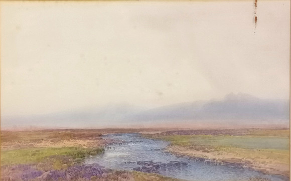 *FREDERICK JOHN WIDGERY PAINTING OF A MOORLAND SCENE. Art - Paintings ...