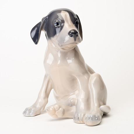 FIGURIN, porslin, Hundvalp, E. Nielsen, Royal Copenhagen, Danmark ...