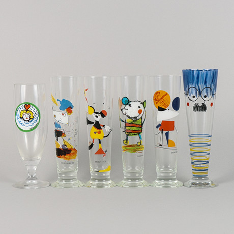 LASSE ÅBERG & ULRICA HYDMAN-VALLIEN. Beer glass, 5+1 pcs. Glass - Art ...