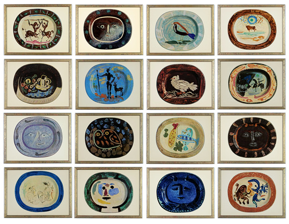 PABLO PICASSO. A SET OF SIXTEEN QUADRICHROME PRINTS AFTER THE CERAMIC ...