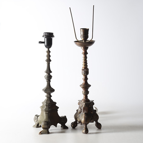 A baroque stone table lamp, 20th century. Lighting & Lamps - Table ...
