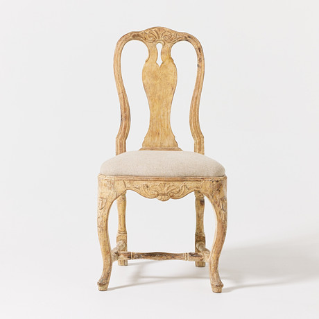 A lounge chair, Stockholm work in Rococo, third quarter of the 18th ...